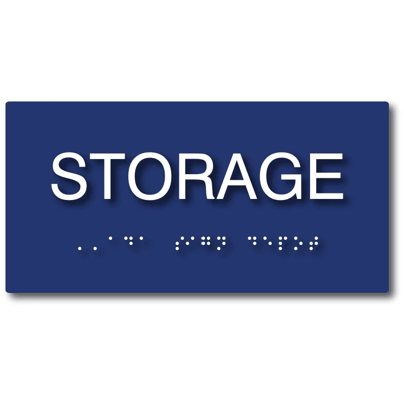 Storage Room Sign – ADA Compliant Braille Storage Room Signs | ADA ...